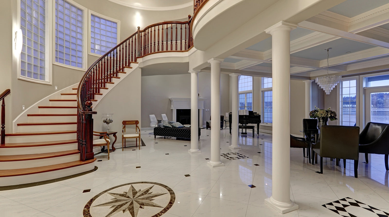 White Marble Tile Foyer Checkerboard Foyer 😍😍 #entryway #foryer