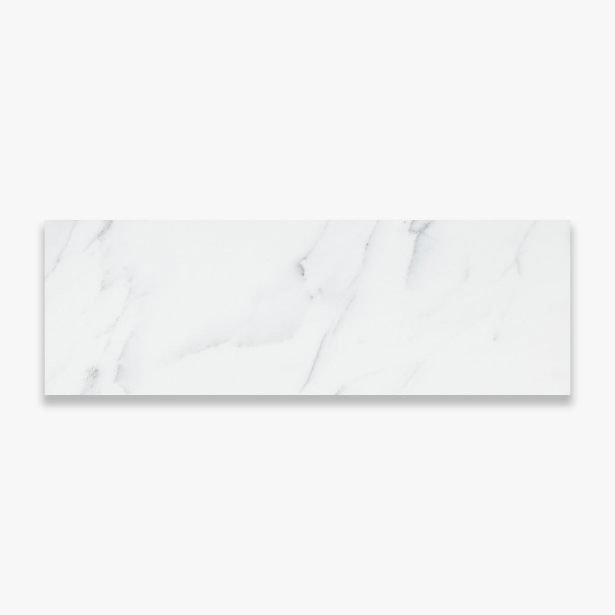 Statuary White Honed 4x12 Marble Tile – Calacatta Tile