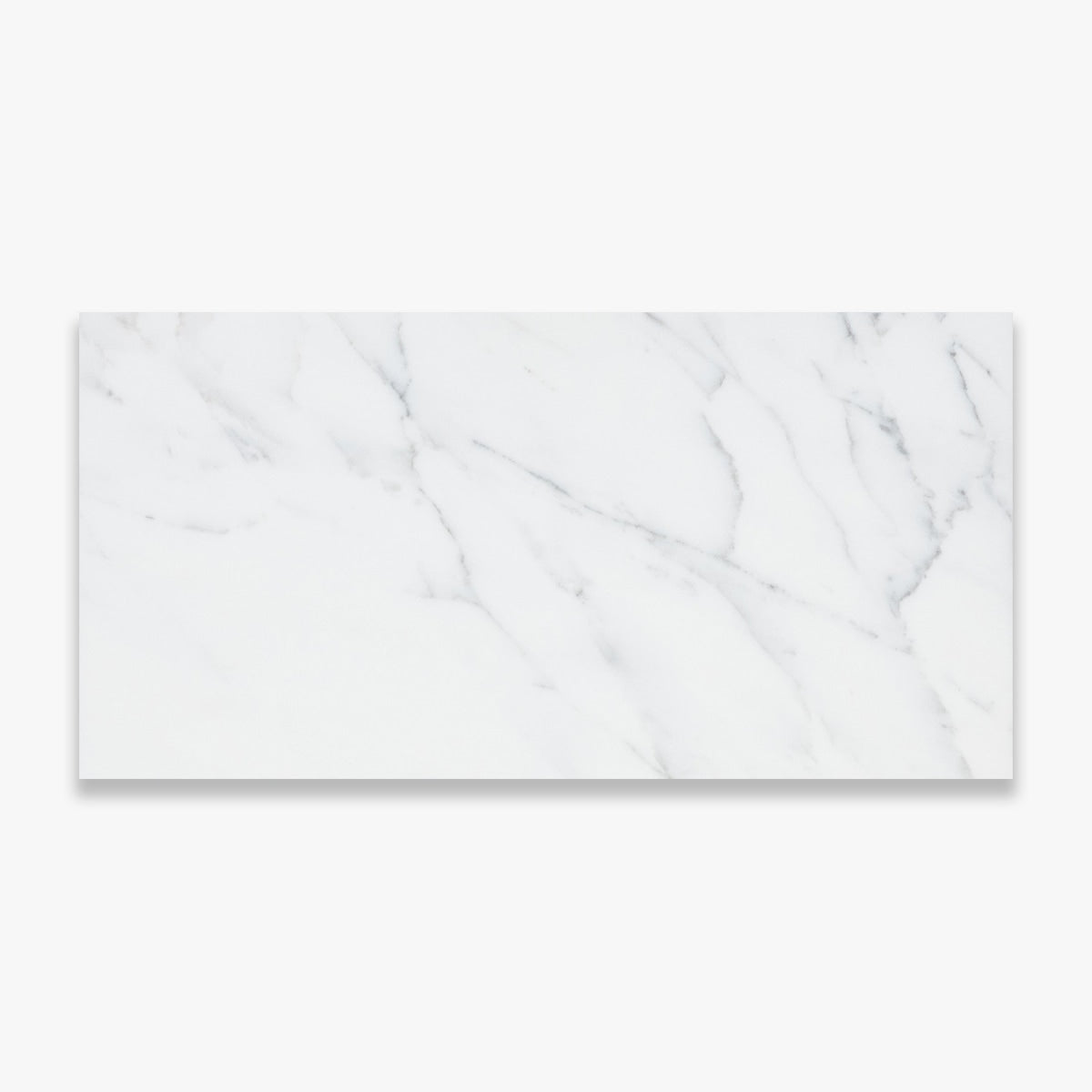 Statuary White Polished 18x36 Marble Tile – Calacatta Tile